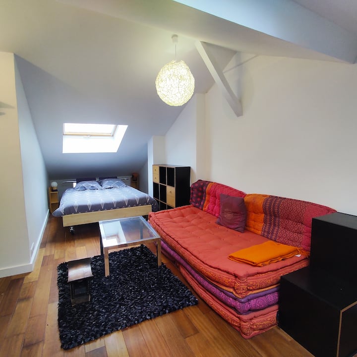 Studio Indépendant, Dernier éTage Mansardé - 뱅센