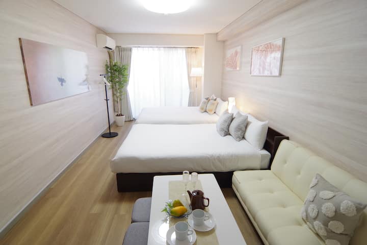 Nippombashi Art Hotel606,6min To Station, Freewifi - Osaka