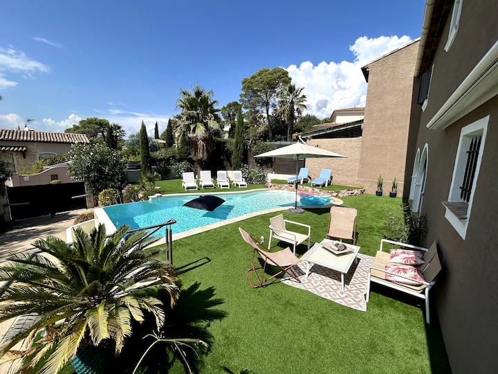 Casa Tranquila, Piscina Privada, 3 Habitaciones, 2 Baños, Cerca Del Mar, Golf Y Estérel - Saint-Raphaël