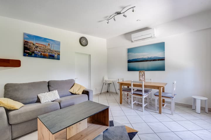Maison Argeles 4/6 Prs Grde Piscine Jardin Privée - Plage de Saint-Cyprien