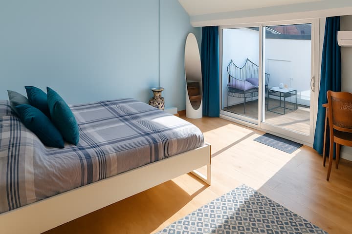 Terrasse & Clim – Duplex à 10 Min Des Arènes - Nîmes