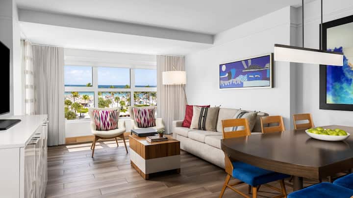 Beachfront Ocean Club Resort+amenites, 2br - Aruba