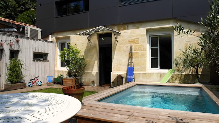 Maison Au Calme Avec Jardin & Piscine - Le Bouscat