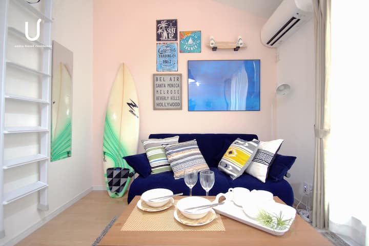 #203/21㎡/5 Min To Beach, Surfer’s Apt / Unito - Kamakura