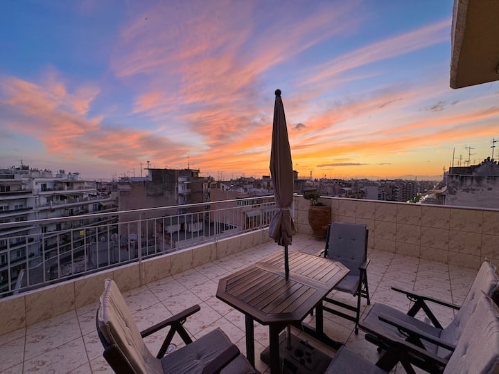Horizon /Downtown Penthouse W/ Massive Terrace - Thessaloniki