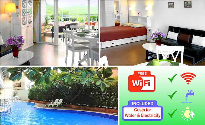 Lovely Studio, Sea View, Central, 2 Pools, Wi-fi - Hua Hin