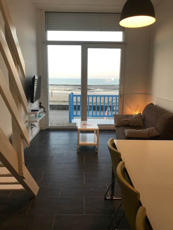 Appartement Avec Terrasse - Front De Mer - Plage de Saint Aubin sur Mer