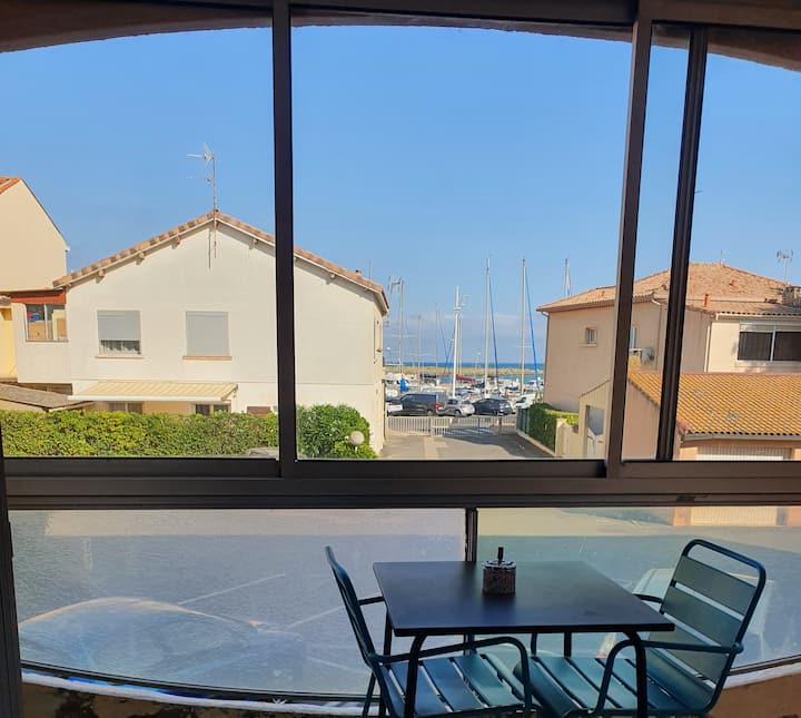 Appartement Le Corail, 50m2, 2 Ch, Vue Port Et Mer - Valras-Plage