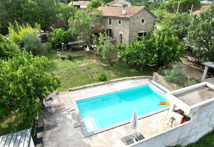 Maison De Charme Avec Piscine - Sud Ardèche - Vals-les-Bains