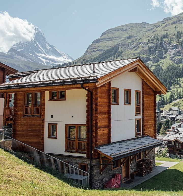 Chalet En Bois Avec Splendide Vue Sur Le Cervin - Zermatt