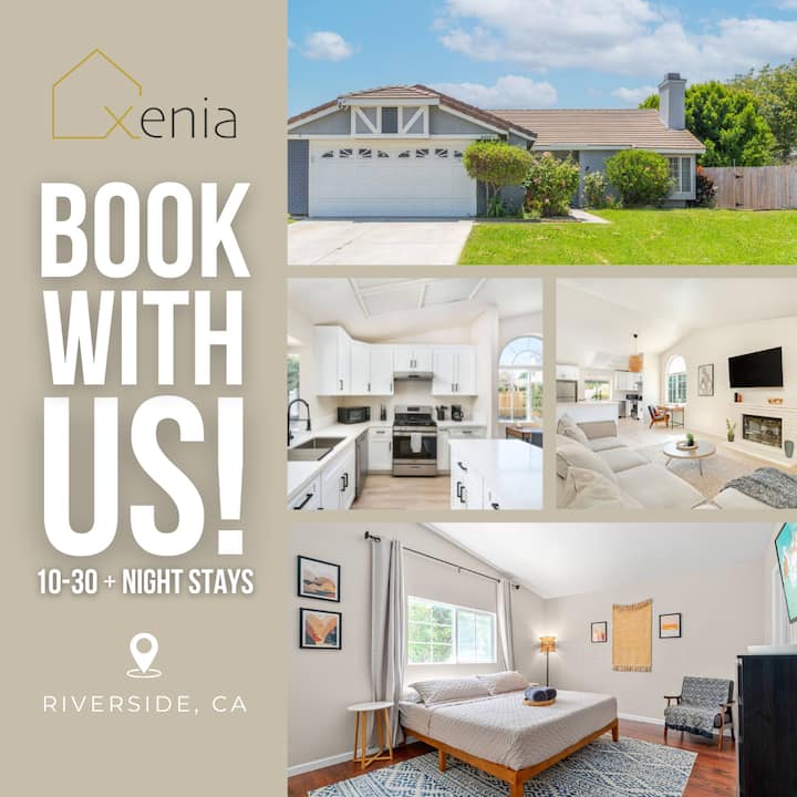 Riverside Garden | 10–30+ Night Stays Welcome - Riverside, CA