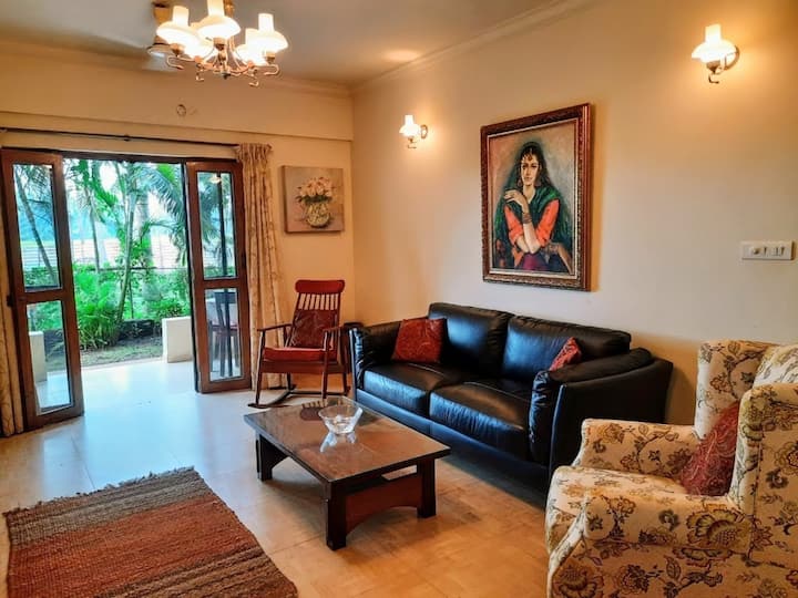 Spacious 2 Bedroom Apartment In Siolim - ゴア