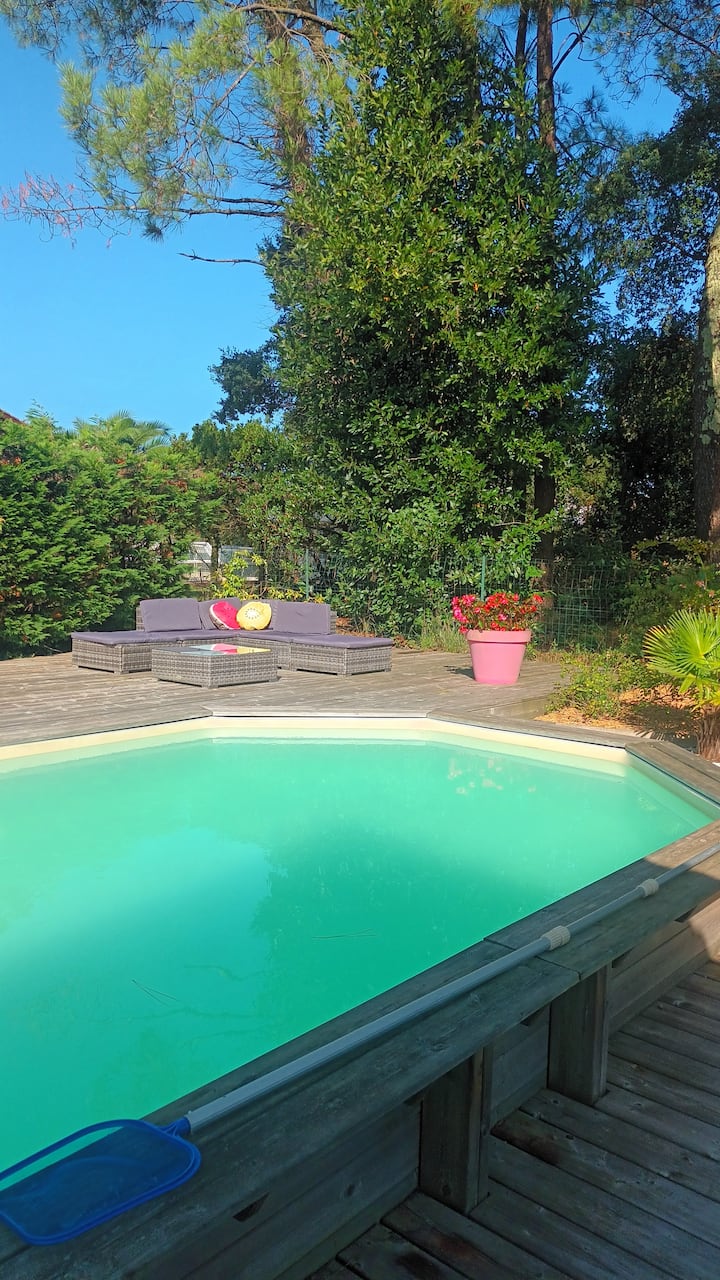 Maison 3 Chambres Avec Piscine Au Calme - Labenne