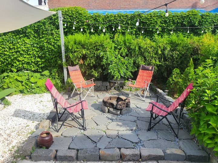 주문진해변1바다도보30초,숙소에서바다뷰,기본4인일출감상,불멍장,캠핑감성,웨버bbq무료숯제공 - Gangneung-si