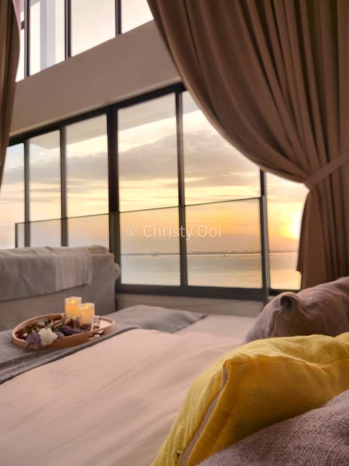 Sunrise Gurney With Wide Seaview*无敌日出海景套房* - Penang