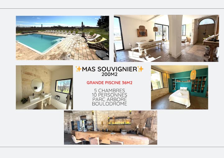 Mas Mauguio 10 Pers – Piscine & Cadre Unique - Pérols