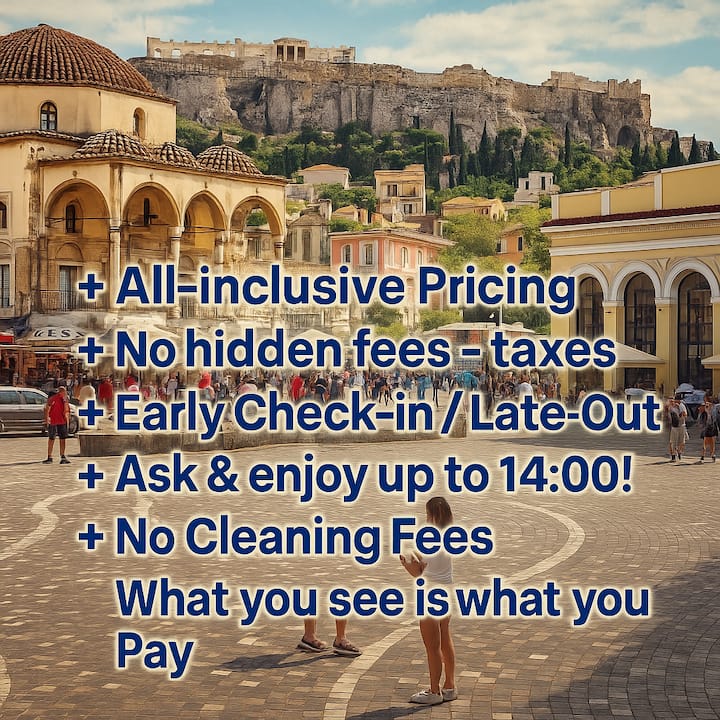 Athenshomy | Safe Place| 300mbps Wifi | King Beds - Athens