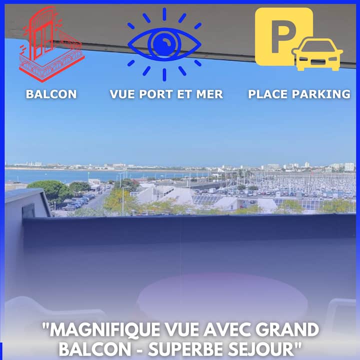 *À 50m Plage Avec Balcon Superbe Vue Port Et Mer* - Île de Ré