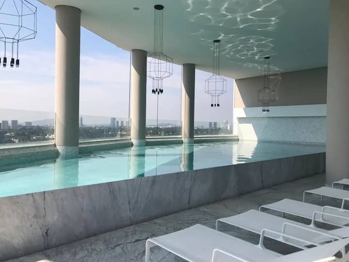 Apartamento Para 4, Gym Y Alberca - Zona Andares - Guadalajara