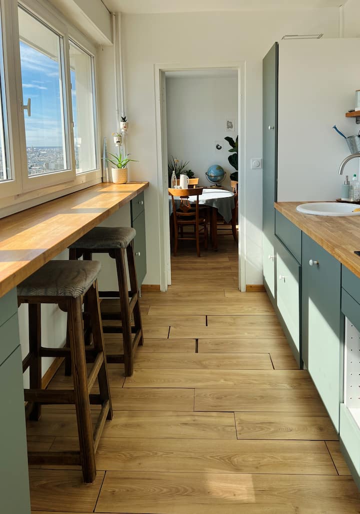 Lumière Et Vue Panoramique Sur Paris | 6 Couchages - Paris