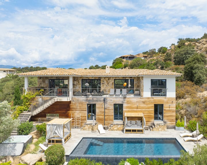 Villa Vue Mer Entre Palombaggia Et Santa Giulia - Plage de Palombaggia