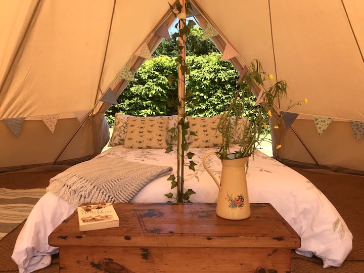 ‘Rowan’ 5m Bell Tent - Blean Bees Eco Glamping - Whitstable