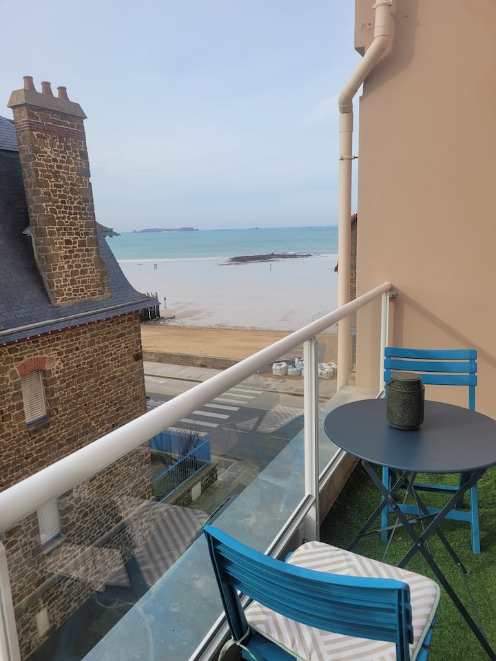L Albatros/ Terrasse Vue Mer/ Plage 50 M/le Sillon - Grande Plage du Sillon