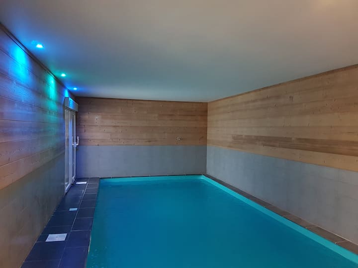 Chalet 15p Piscine Chauffée30° à L'année Spa Sauna - La Bresse