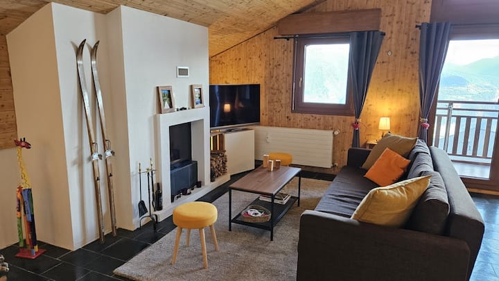 Splendide 3 Pièces à Anzère Avec Vue Imprenable - Anzère