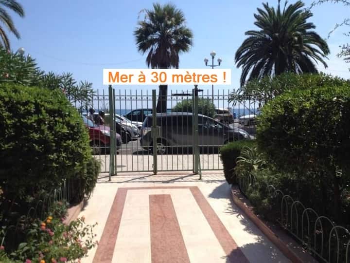 Promenade Des Anglais - Mer à 30 Mètres Climatisé! - Nizza