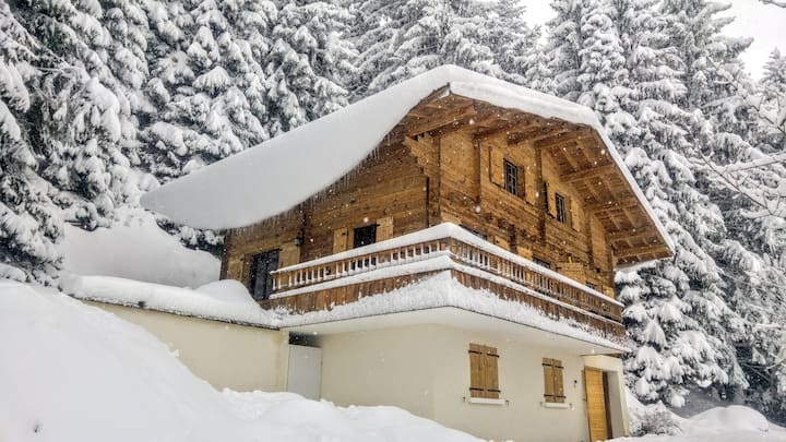Chalet 3 éToiles Spa, Belle Vue,500 M Des Pistes - Manigod