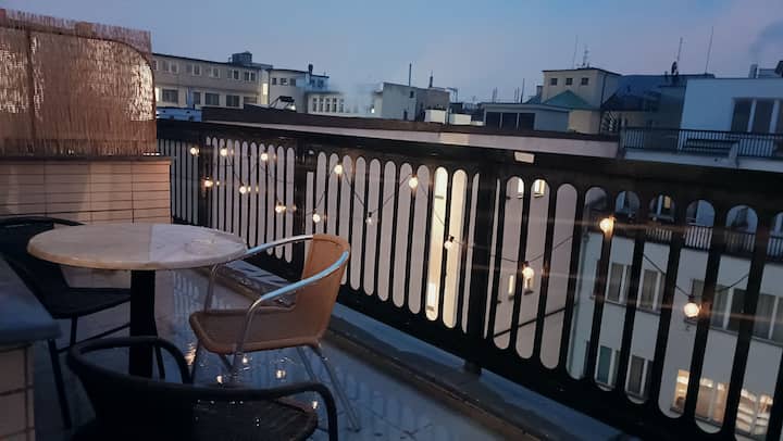 Rooftop Prague Central Apart With Terrace & Sunset - Praga