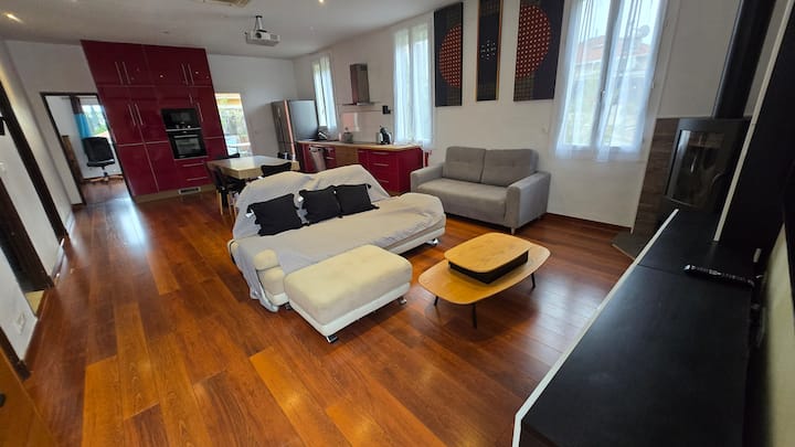 Appart 100m2, Tout éQuipé Clim 3 Chambres Terrasse - Antibes