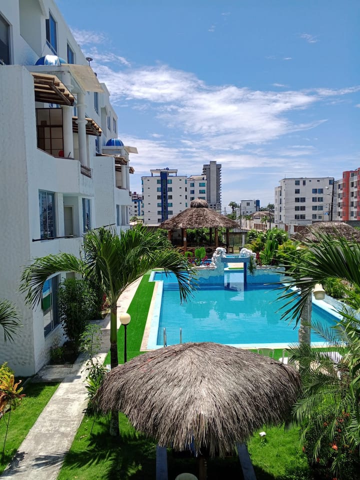 Acogedor Departamento De 2 Dormitorios En Tonsupa - Atacames