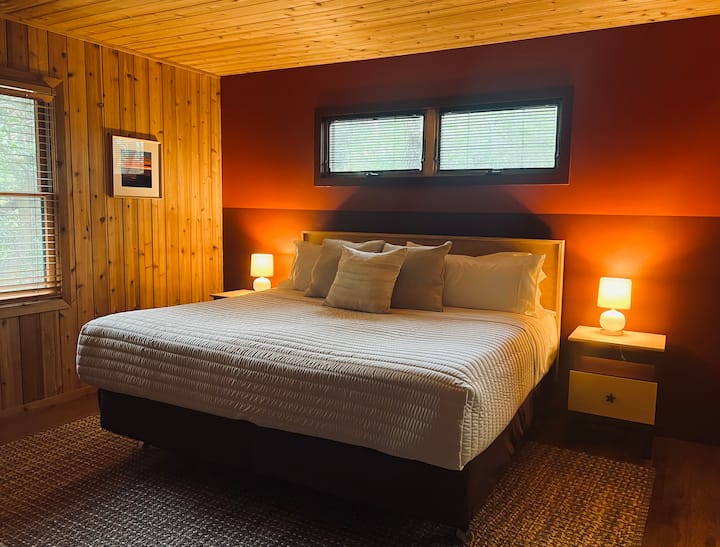 Cedar Dunes - Sunset Red Bedroom - Fire Island, NY