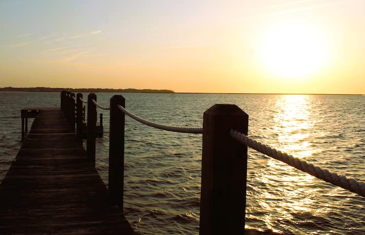 Sunsets Over Private Waterfront And Private Pier! - Kill Devil Hills