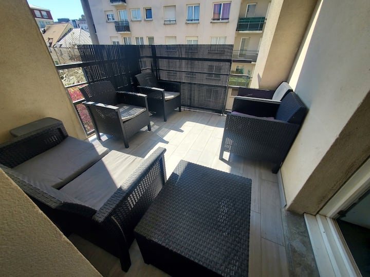 Paris-la Défense -66m2 -2/3 Chb- 5 P. Pkg/terrasse - ibis Paris la Défense Esplanade