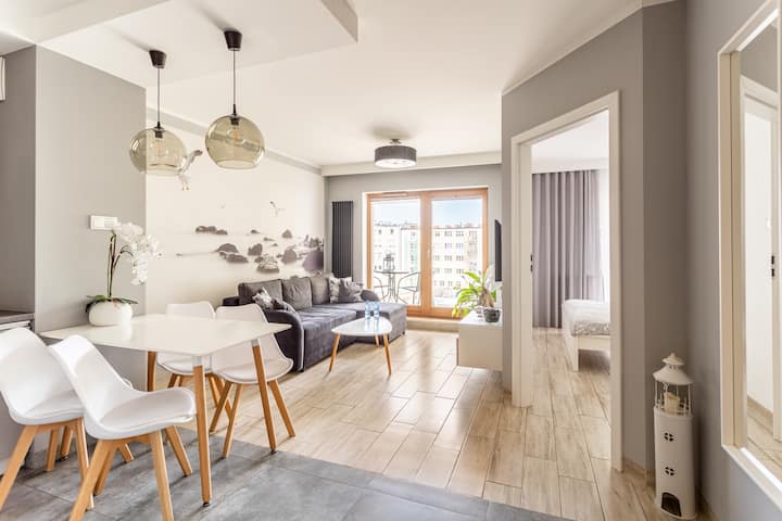 Apartament Nadmorski 5min Do Morza W Samym Centrum - Gdynia