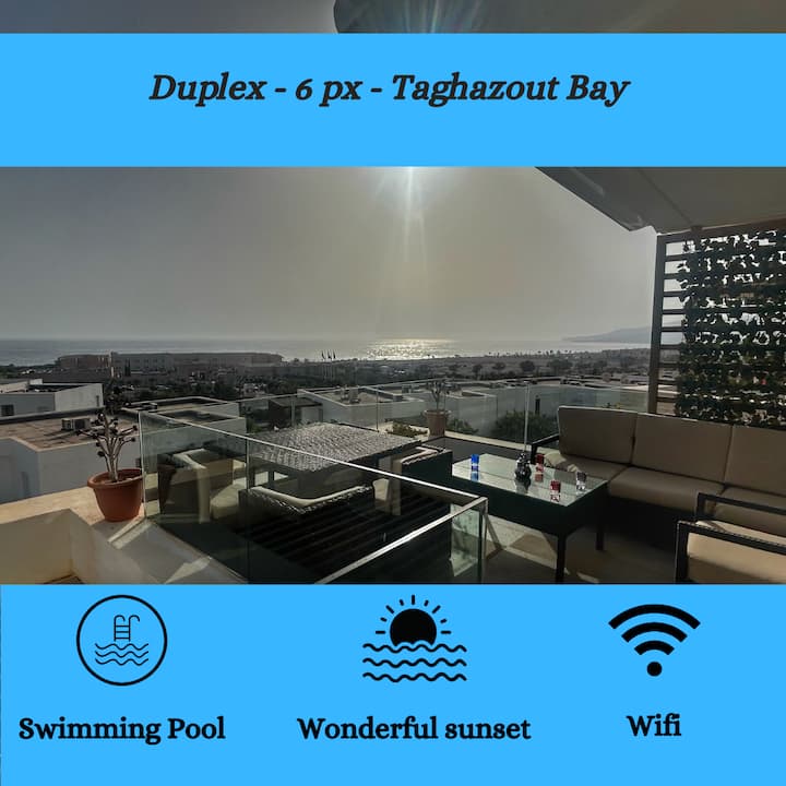 Appartement Familial Avec Vue Sur Mer - Taghazout