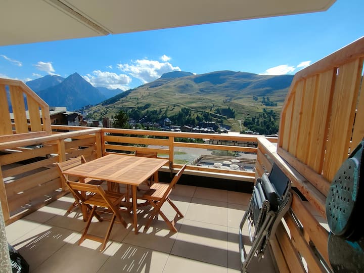 Studio Aux Deux Alpes 1800, Terrasse 11m2, 4 Pers - Les Deux Alpes