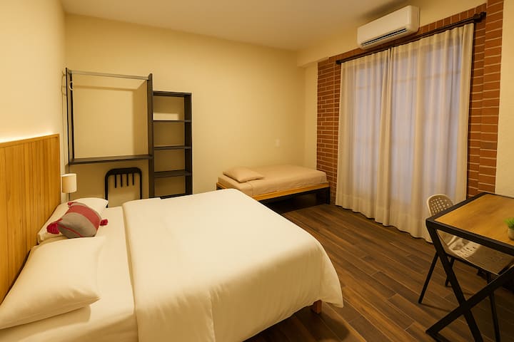 Triple Room W/balcony, & Terrace/jacuzzi Access - Oaxaca