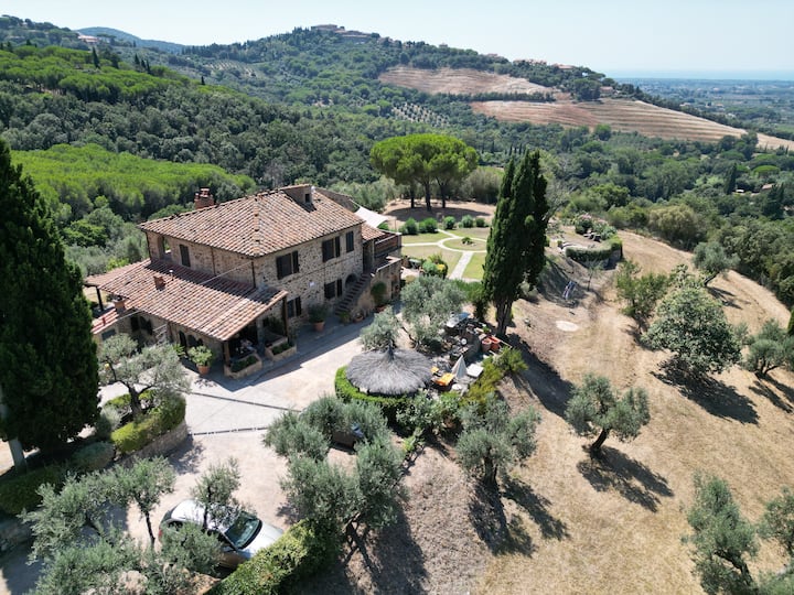 Santa Agata, "Loggia", 4 Pers., 9 Km De La Mer - Castagneto Carducci
