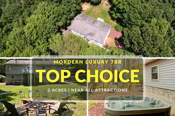 "Magnolia Country Modern" - Open Concept W 7 Brs - Kalahari Indoor Waterpark, Pocono Manor