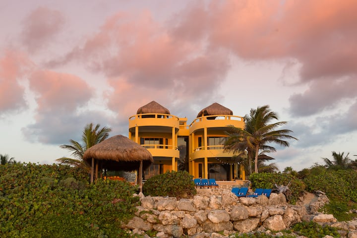Zenseavillas Esprit Del Mar - Sea-front Luxury - Akumal