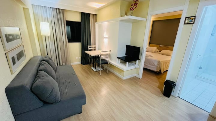 Flat Mobiliado, óTima Localização Central - Curitiba