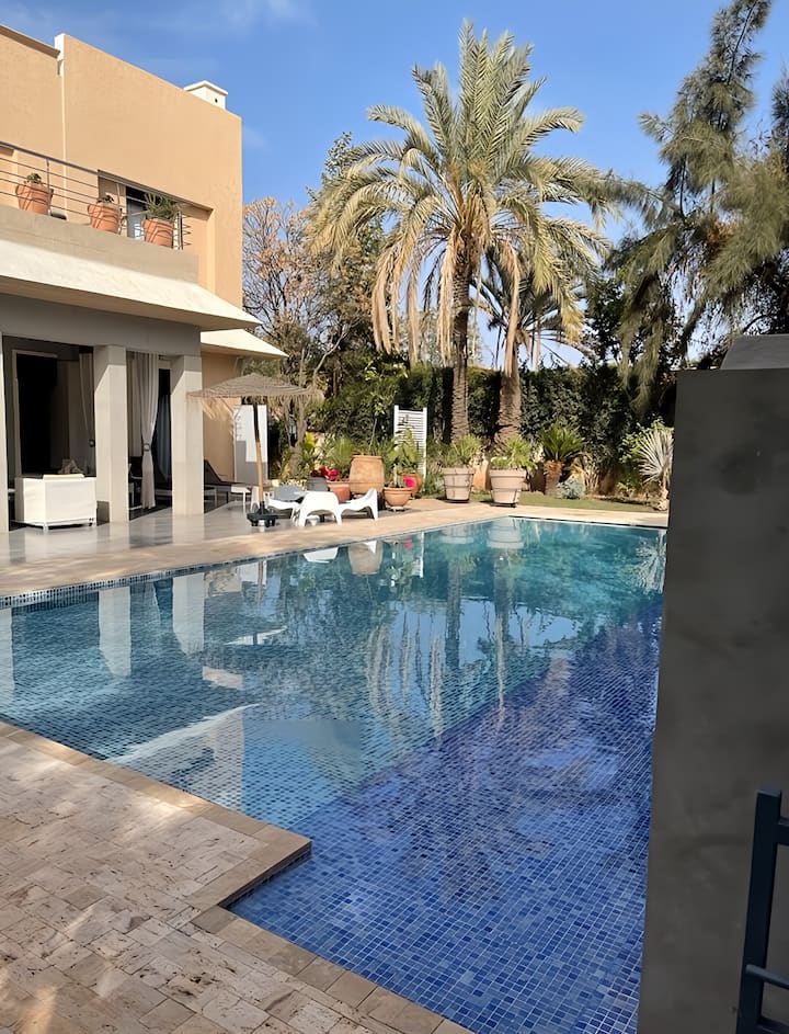 Stupenda Villa Con Piscina Privata Nel Prestigioso Golf Amelkis - Marocco