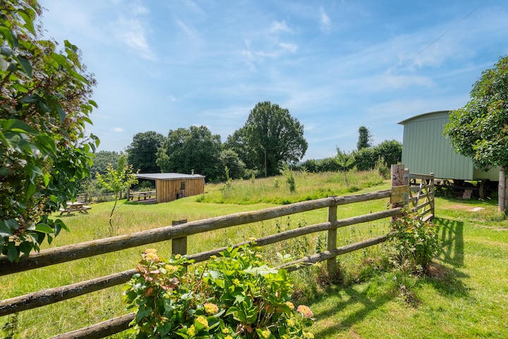 Cosy Shepherd's Hut Set In A Private Orchard - Symonds Yat