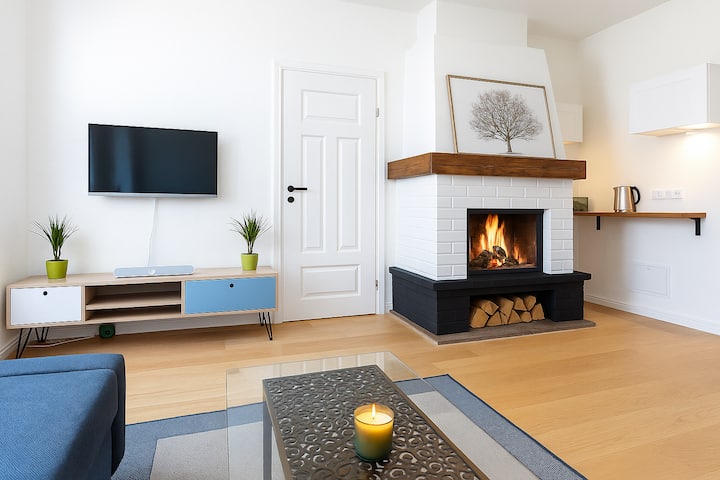 Modern City Center Flat  |  Wi-fi,  A/c, Fireplace - Talín