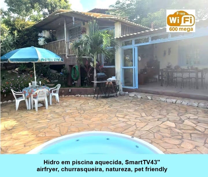 Hidro Em Piscina Aquecida, Wifi, Tv43, Petfriendly - Lagoa Santa