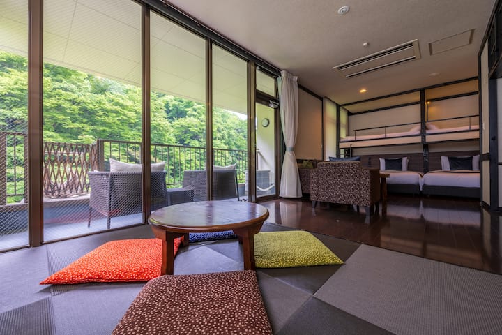 【100% Natural Hotspring】four Beds And Tatami Room - Hakone